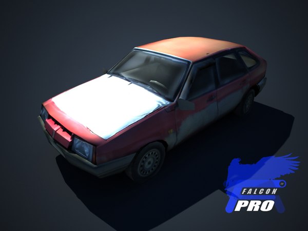 3d model lada 9 - devastated