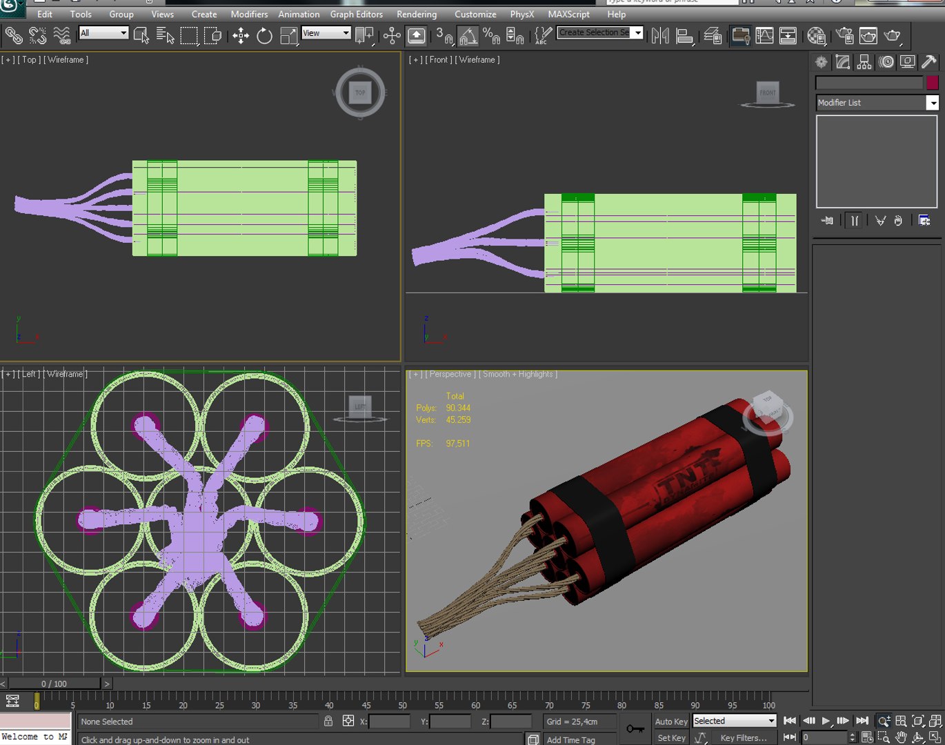 3ds max tnt dynamite