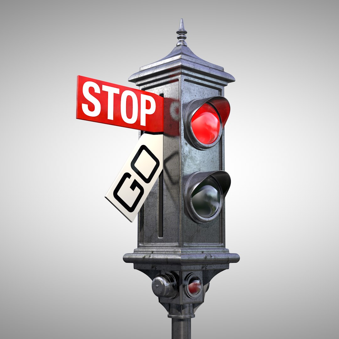 Old Traffic Light 3D Model | 1142367 | TurboSquid