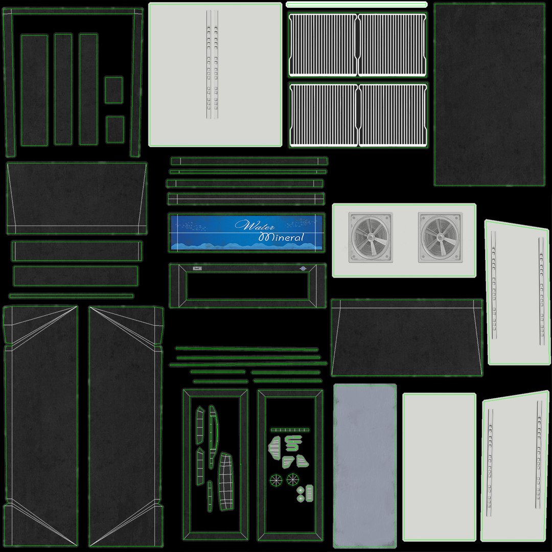Fridge Showcase 3d Max