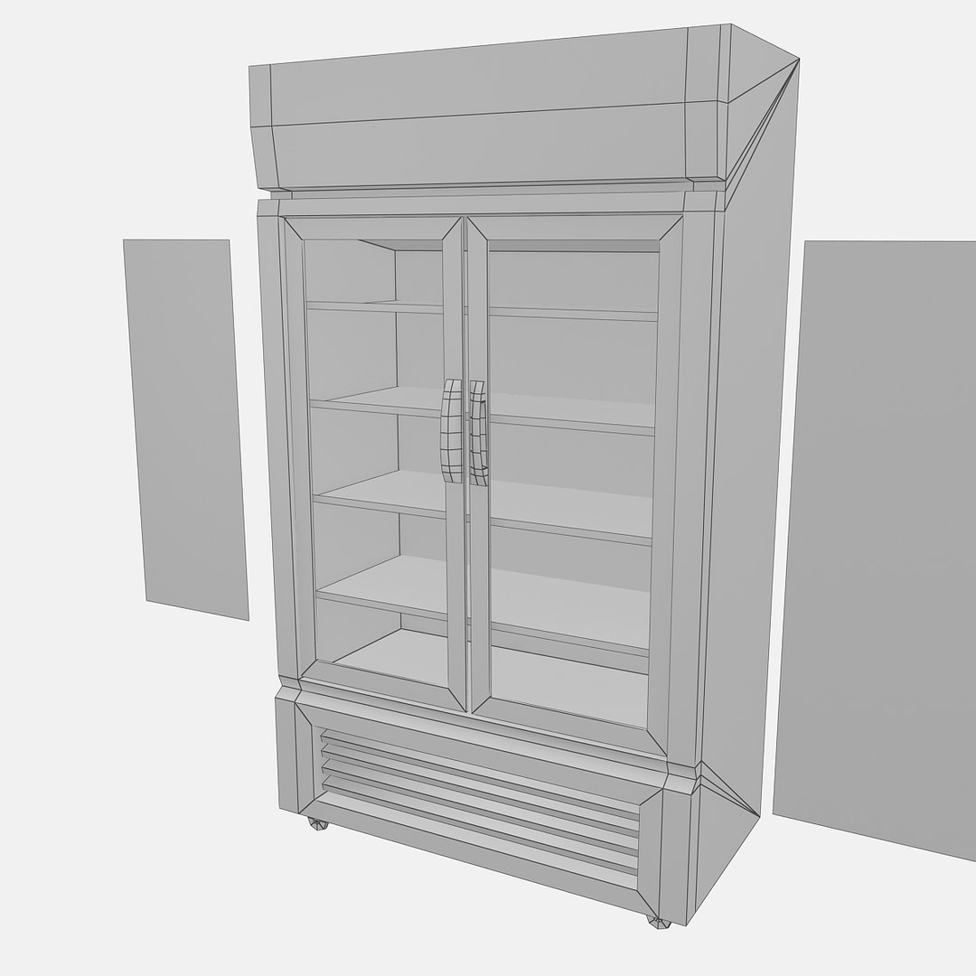 Fridge Showcase 3d Max