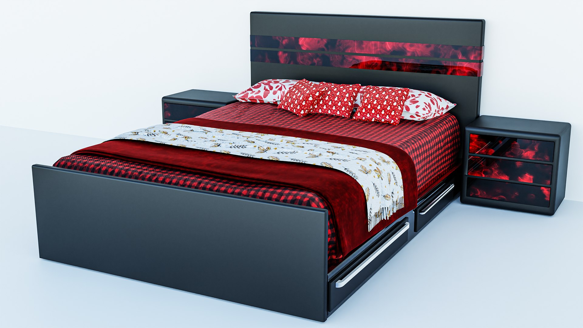5 Lux Beds Collections 3D Model - TurboSquid 2087363