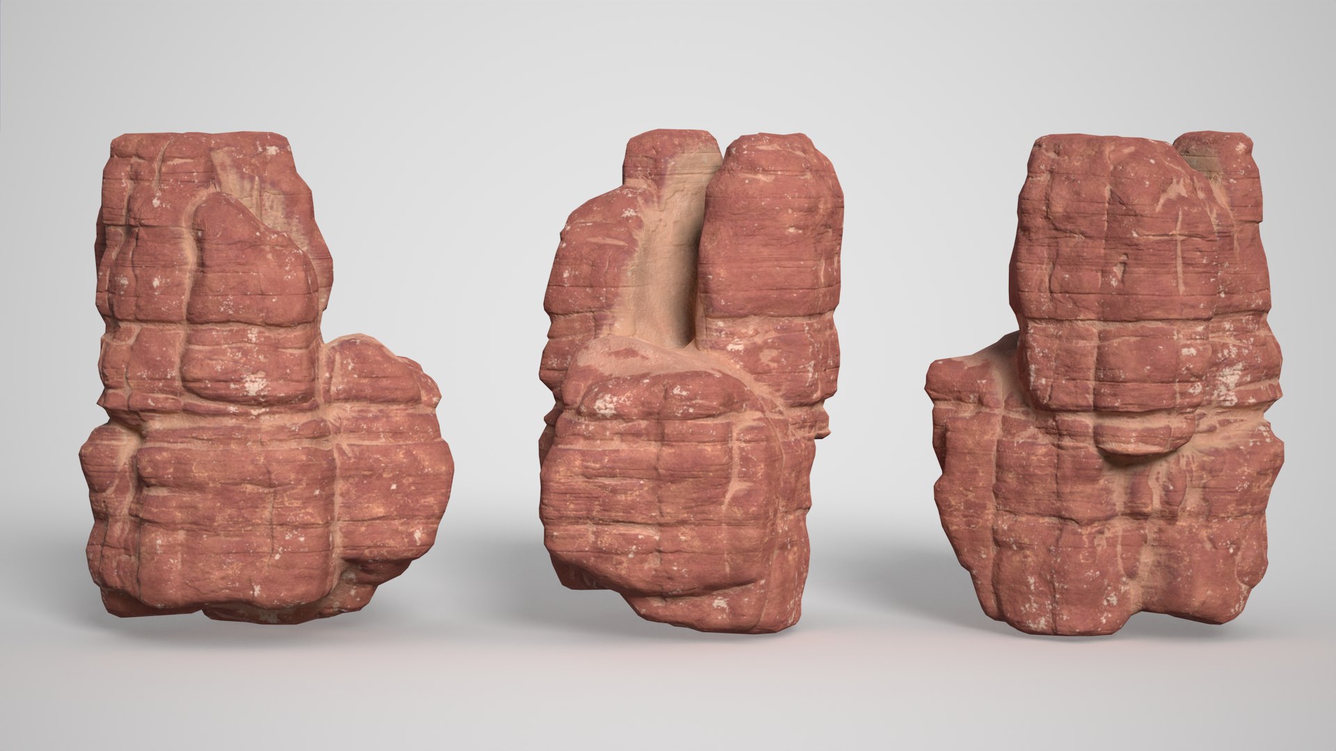 3D 16 Sandstone Columns Desert - 241016 - TurboSquid 2294011