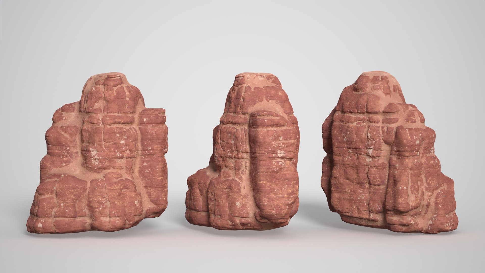 3D 16 Sandstone Columns Desert - 241016 - TurboSquid 2294011