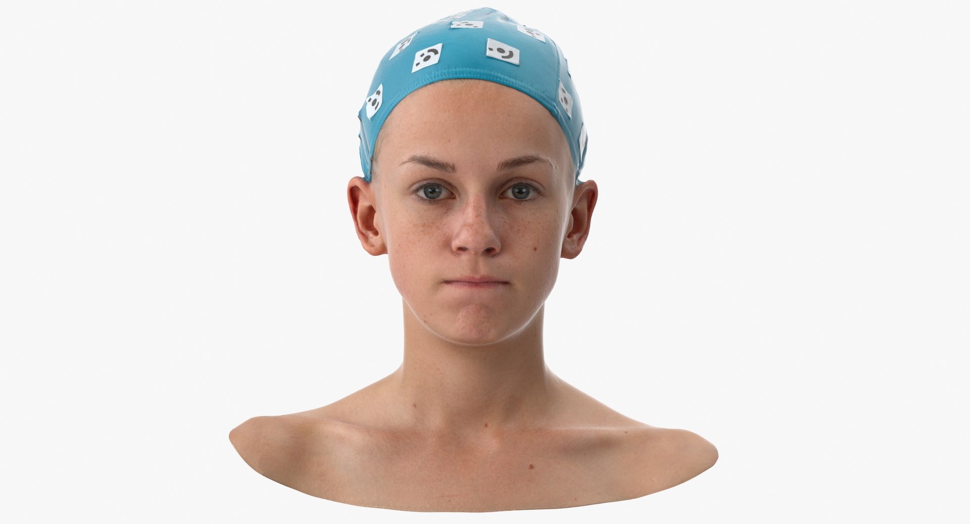 Rhea human head chin 3D model - TurboSquid 1662895