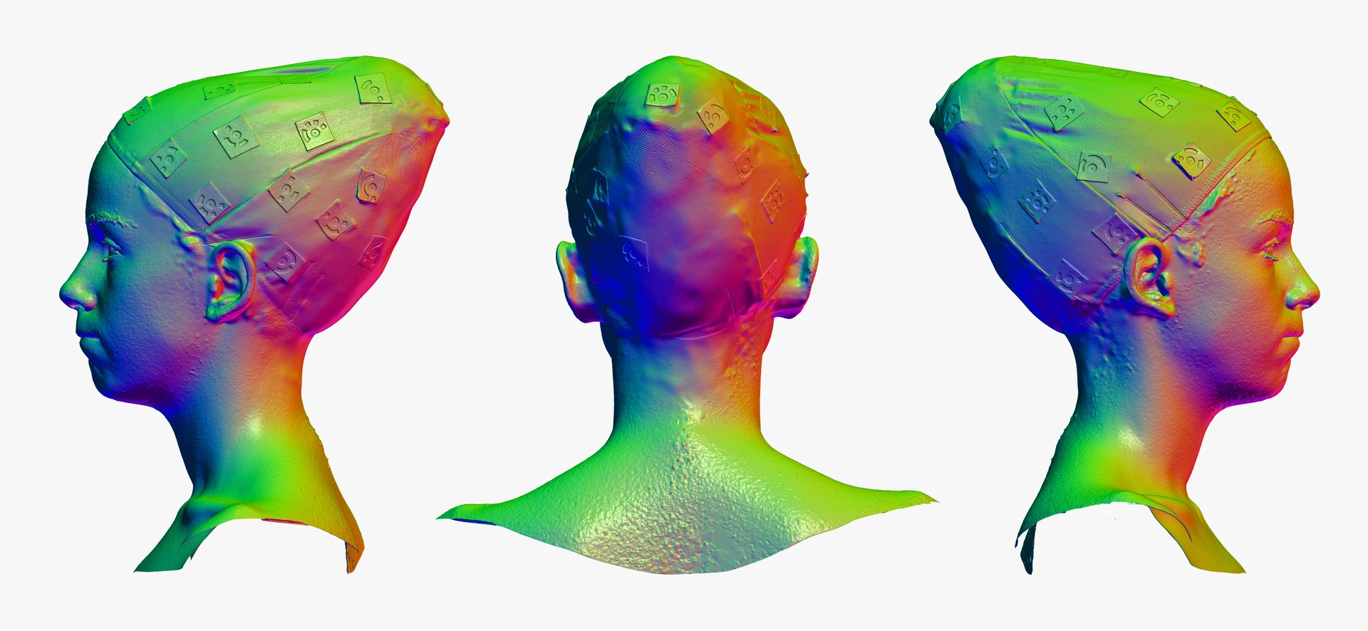 Rhea human head chin 3D model - TurboSquid 1662895