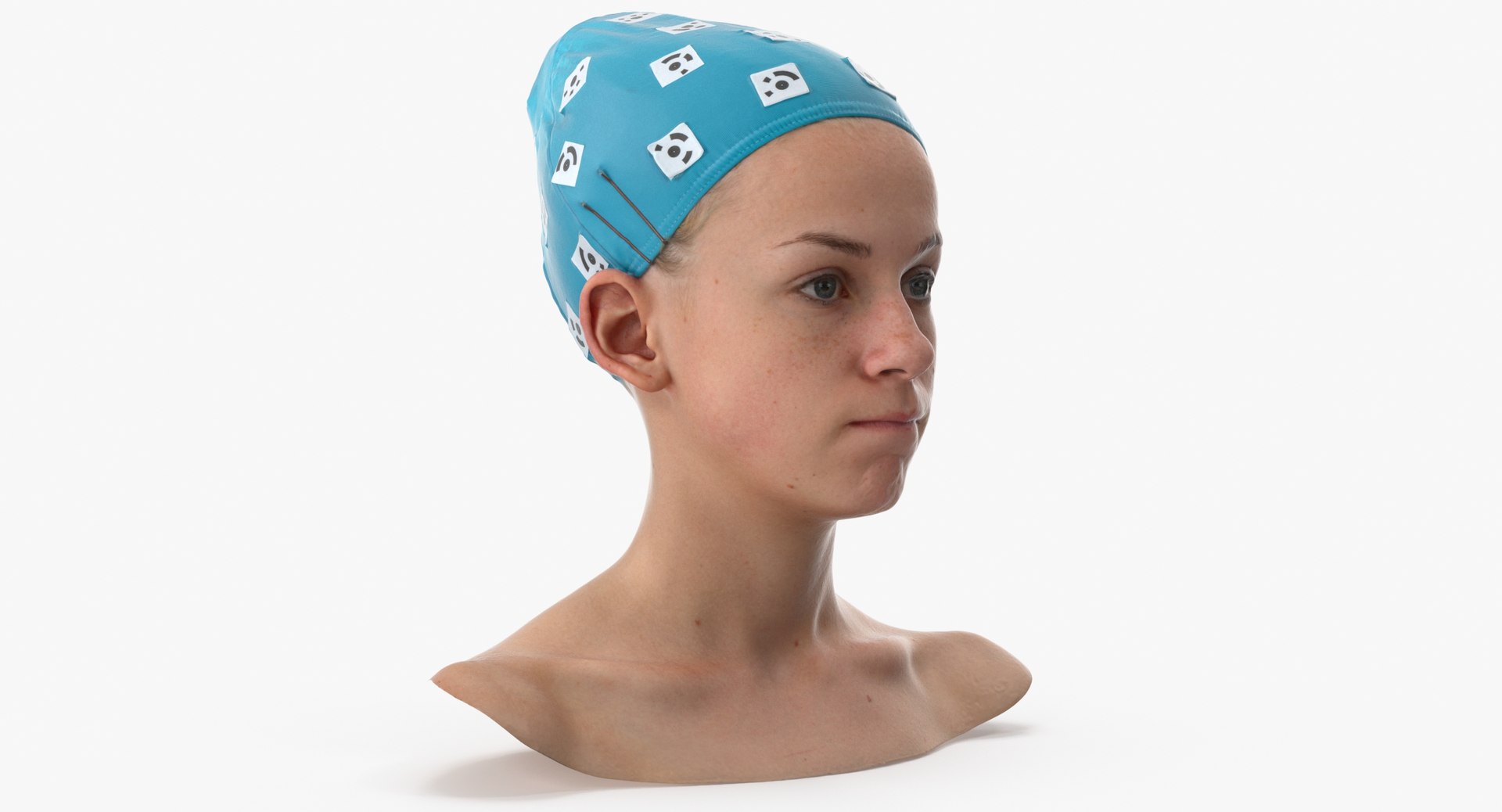 Rhea human head chin 3D model - TurboSquid 1662895