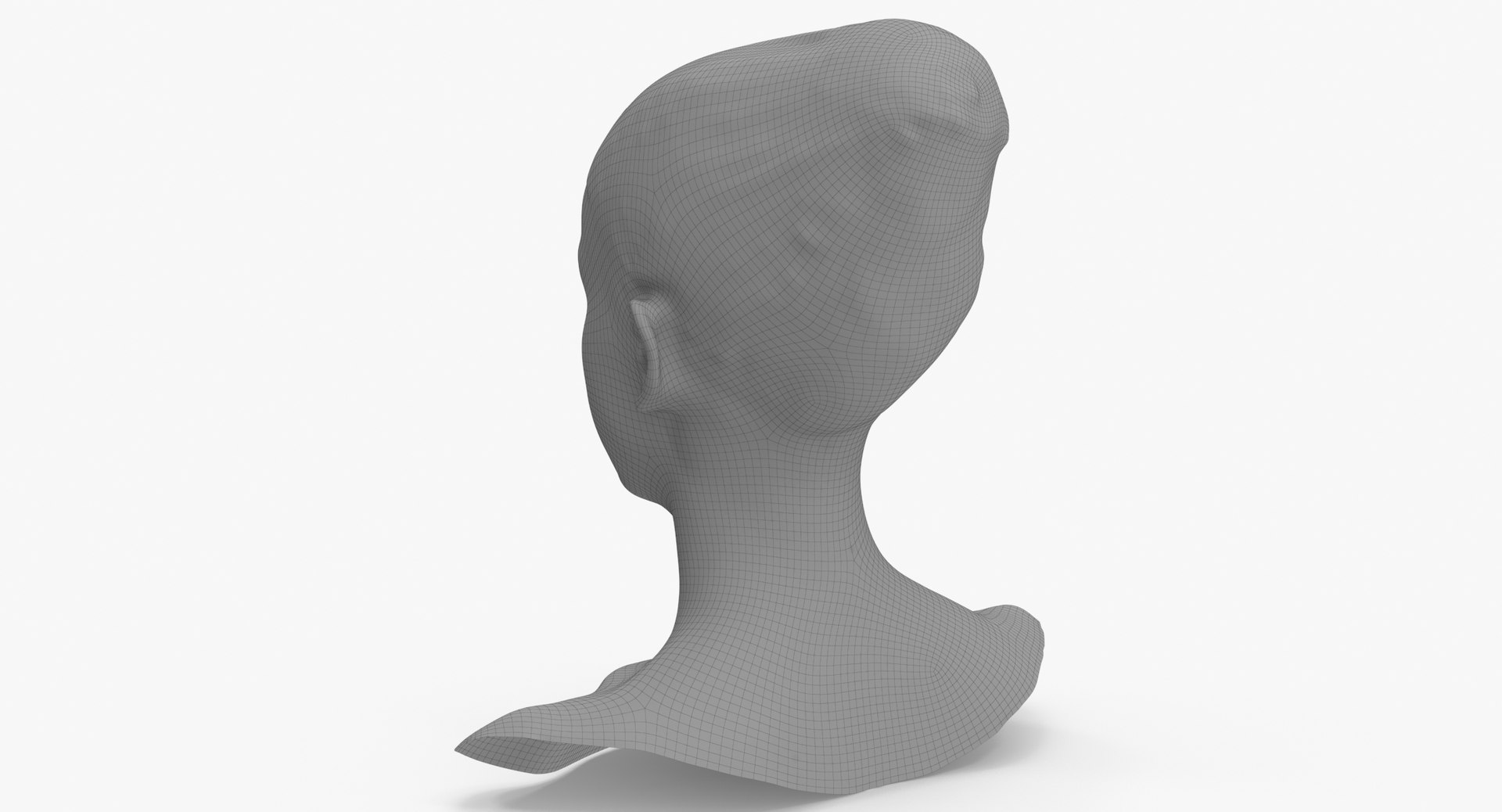 Rhea human head chin 3D model - TurboSquid 1662895