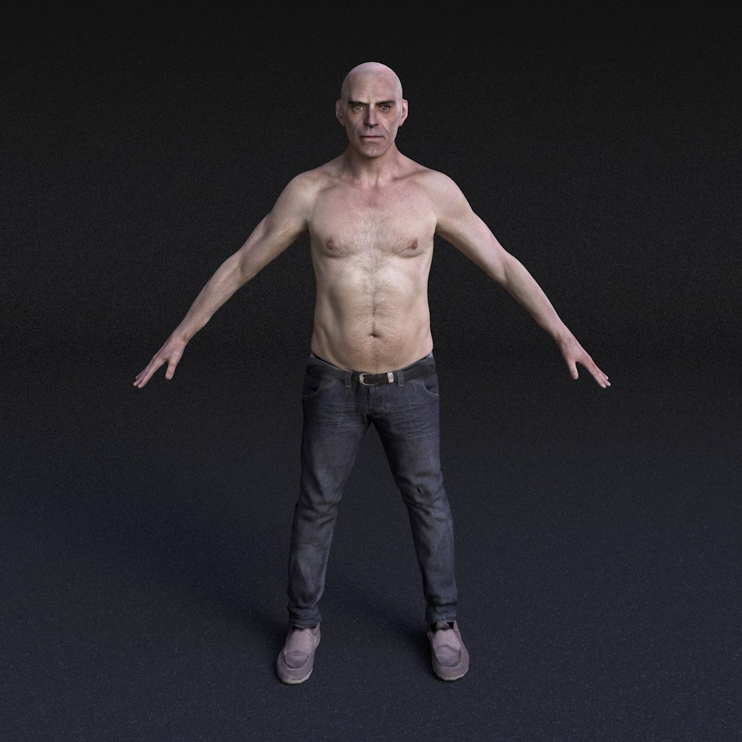 3d Character Male - Rigged Model