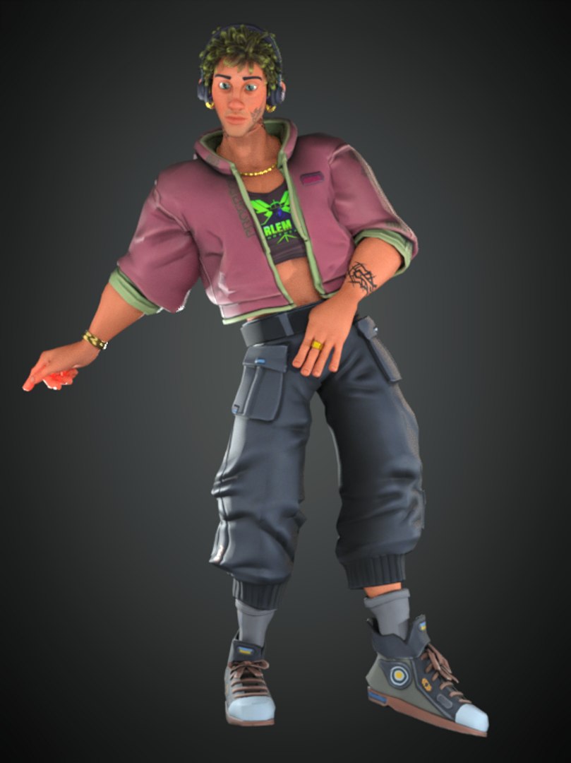 Cartoon Rigged Dancer Style Boy-Tommy Character 3D Model 3D Model ...