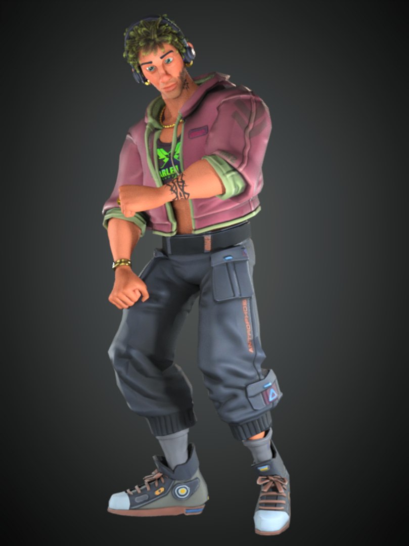 Cartoon Rigged Dancer Style Boy-Tommy Character 3D Model 3D Model ...