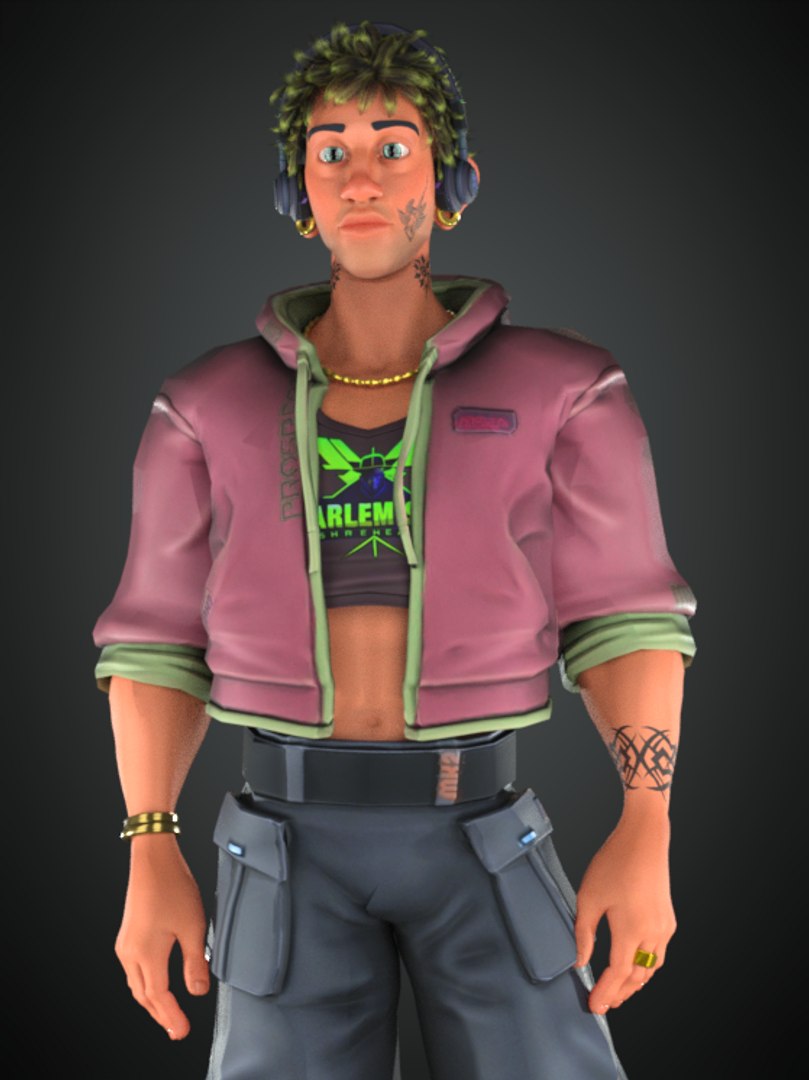 Cartoon Rigged Dancer Style Boy-Tommy Character 3D Model 3D Model ...