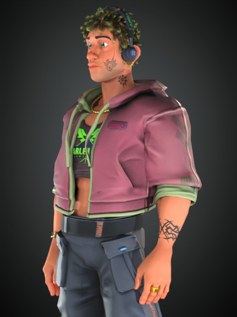 Cartoon Rigged Dancer Style Boy-Tommy Character 3D Model 3D Model ...