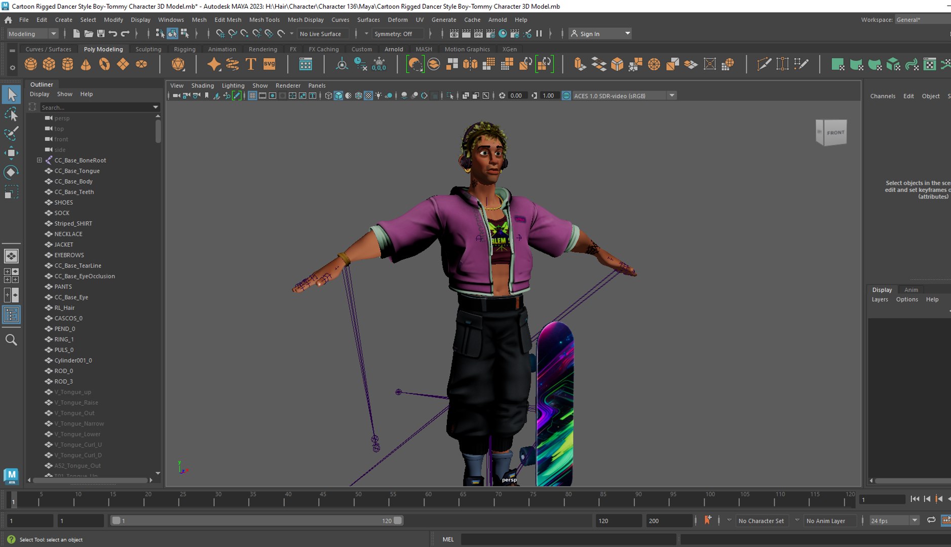 Cartoon Rigged Dancer Style Boy-Tommy Character 3D Model 3D Model ...