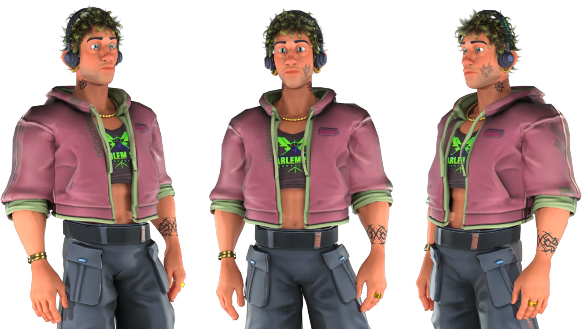 Cartoon Rigged Dancer Style Boy-Tommy Character 3D Model 3D Model ...