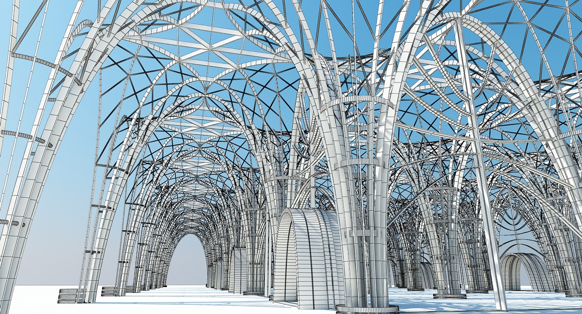 3d model architectural 2 scene interior