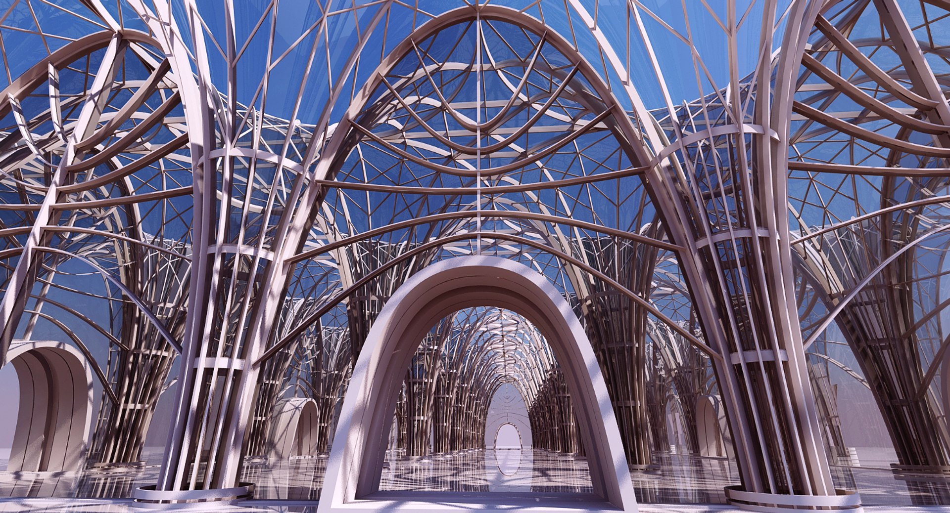 3d model architectural 2 scene interior