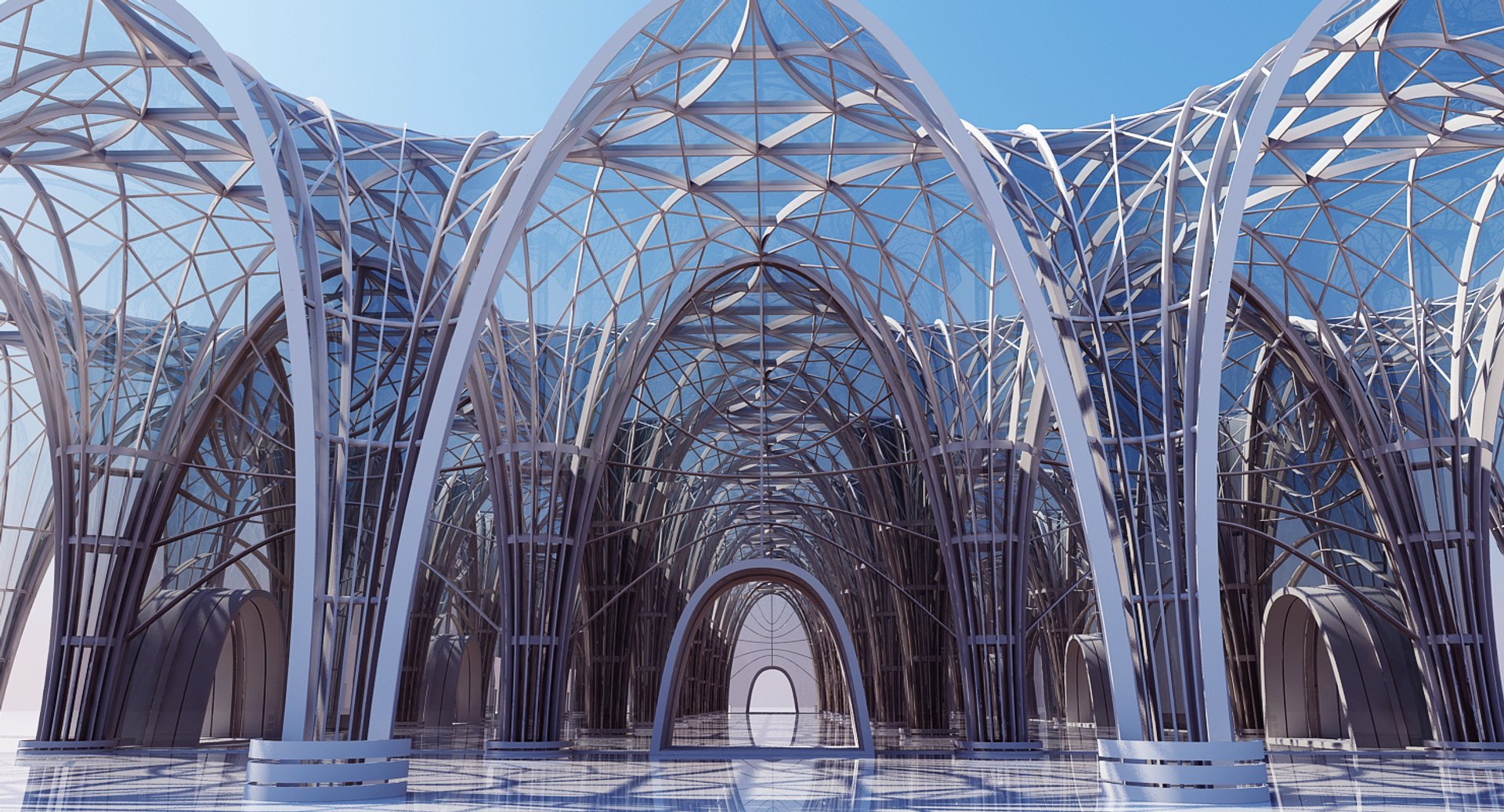 3d model architectural 2 scene interior