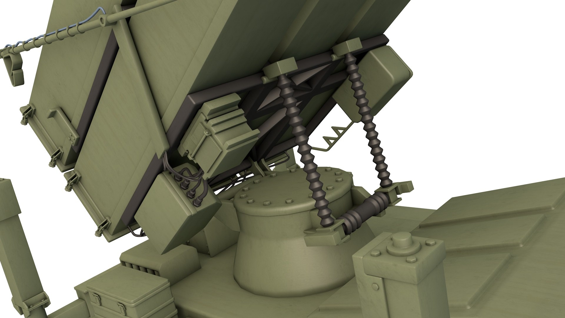 Mobile Norwegian Anti-Aircraft Missile System NASAMS 3D Model ...