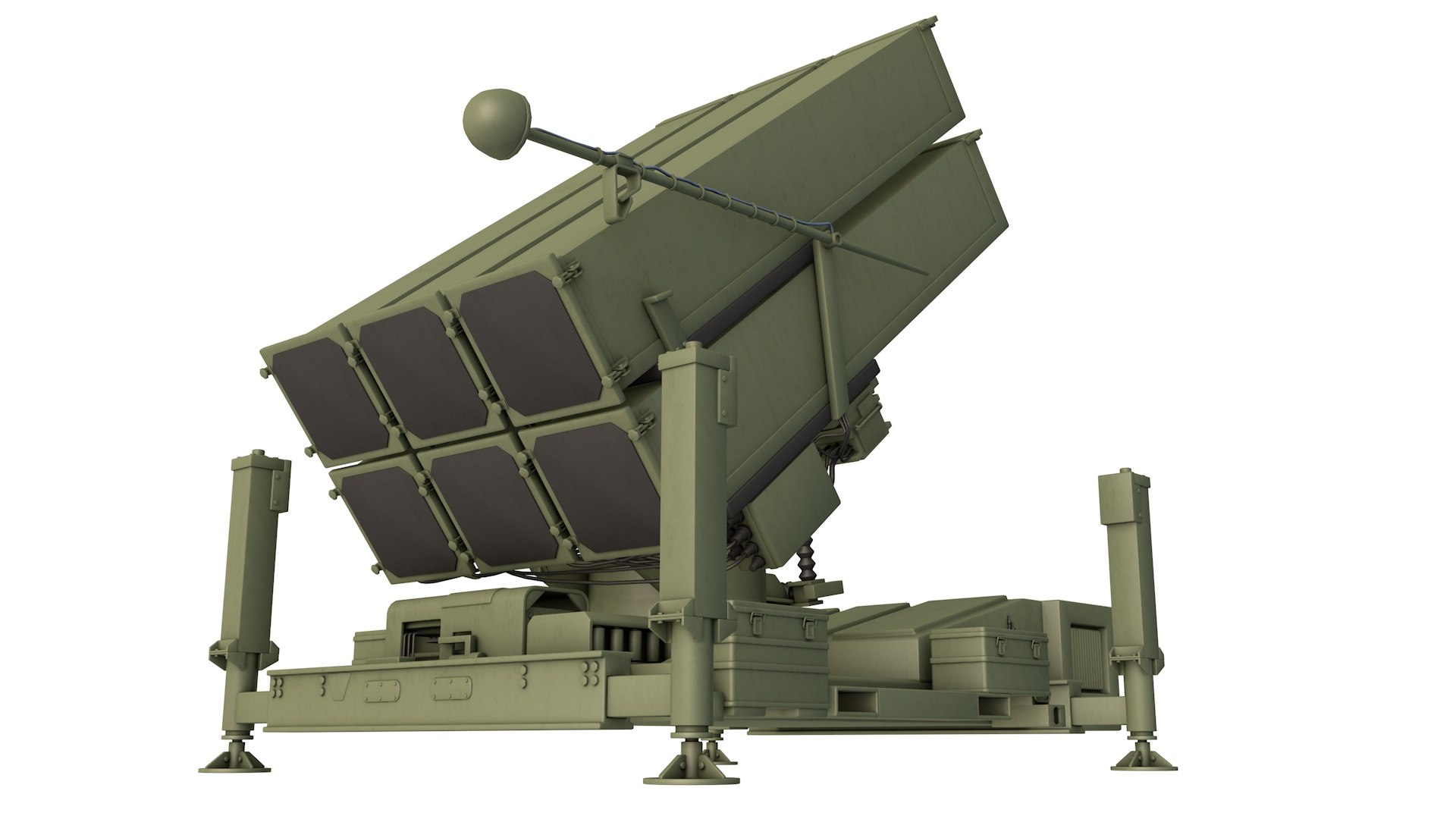 Mobile Norwegian Anti-Aircraft Missile System NASAMS 3D Model ...