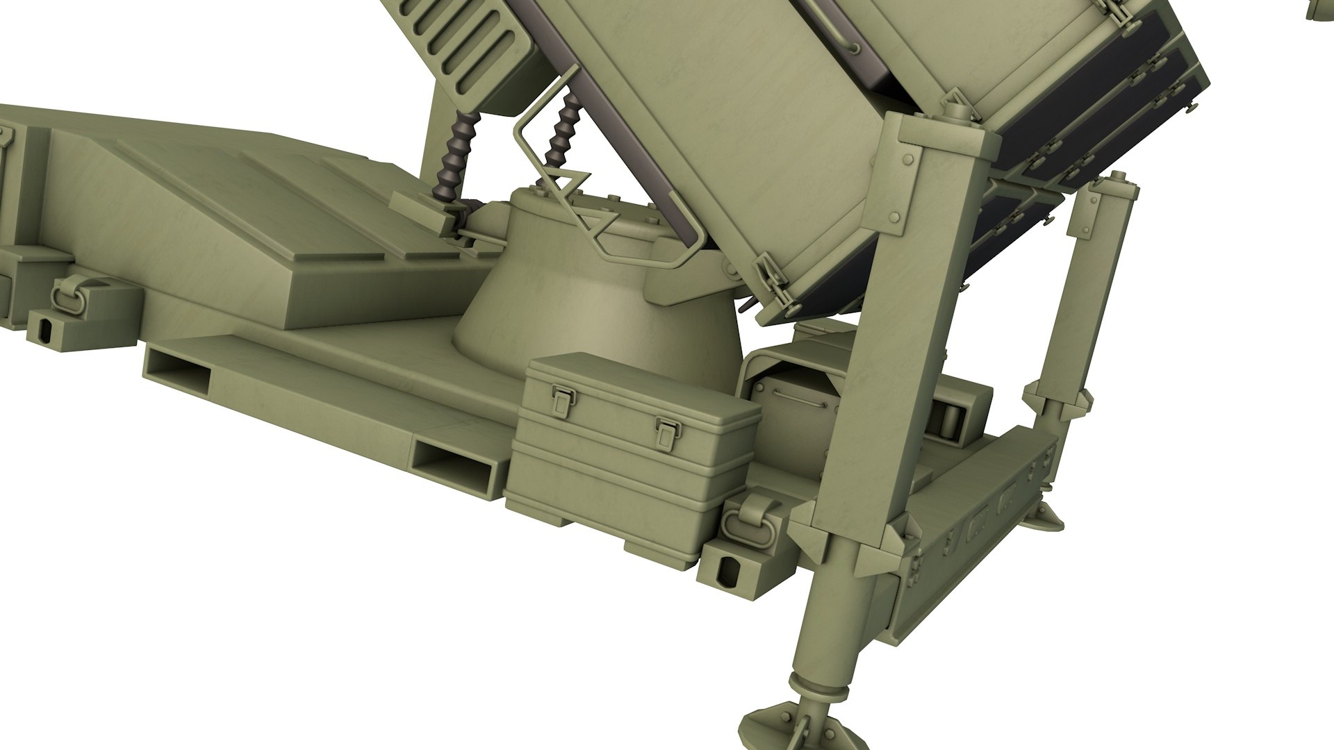 Mobile Norwegian Anti-Aircraft Missile System NASAMS 3D Model ...