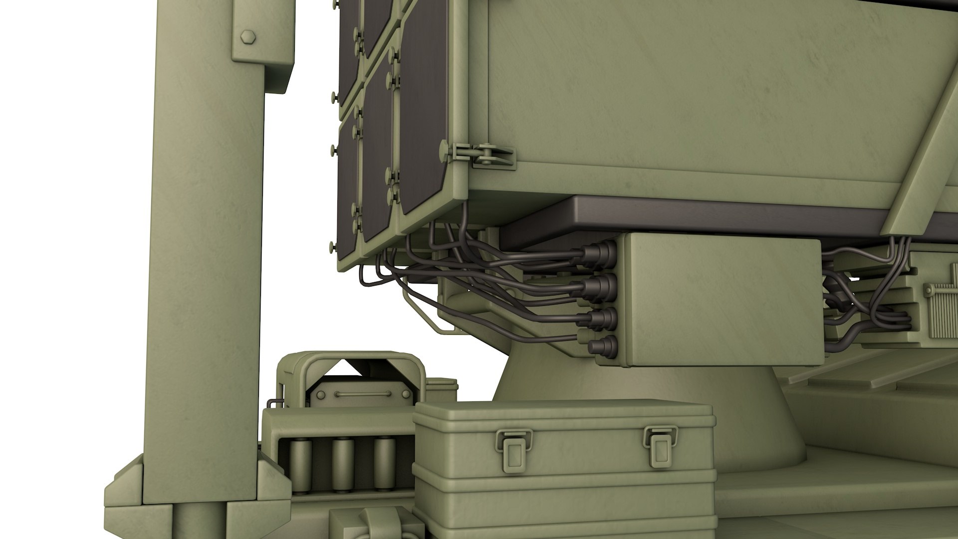 Mobile Norwegian Anti-Aircraft Missile System NASAMS 3D Model ...