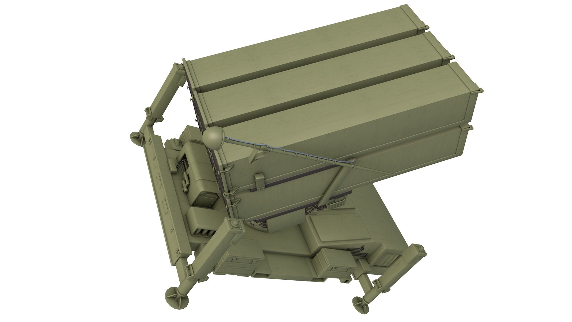 Mobile Norwegian Anti-Aircraft Missile System NASAMS 3D Model ...