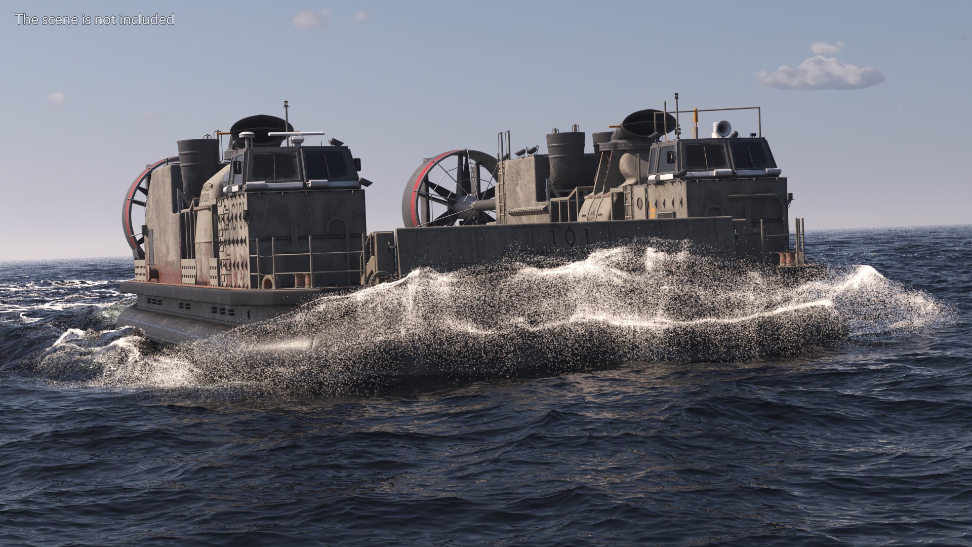3D Landing Craft Hovercraft Used - TurboSquid 2385686