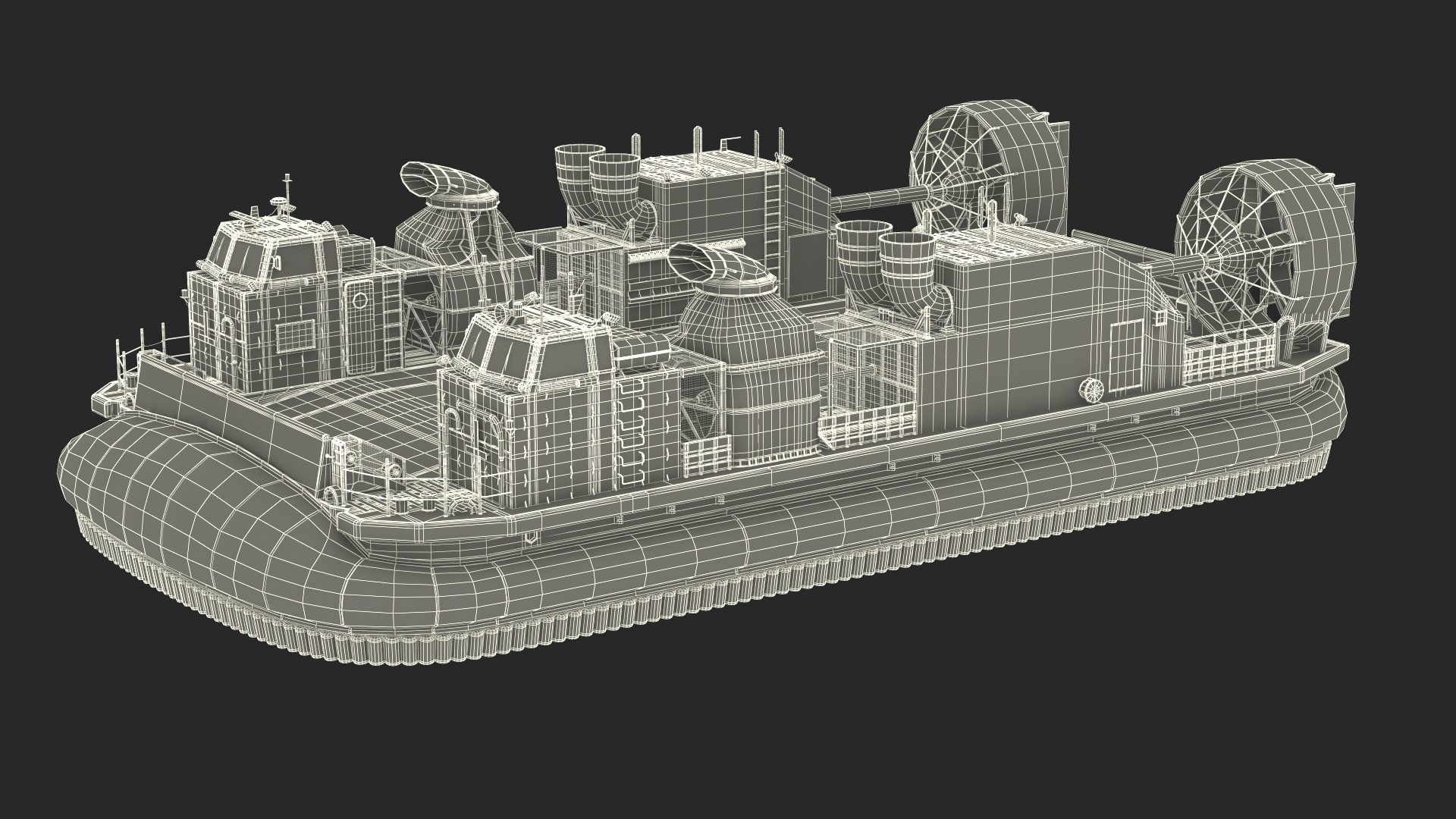 3D Landing Craft Hovercraft Used - TurboSquid 2385686