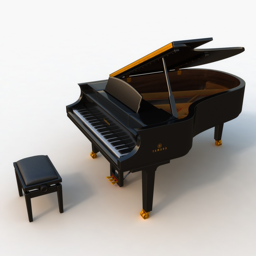 3D piano - TurboSquid 1150315