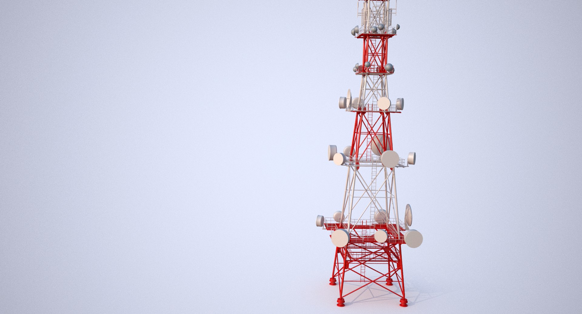 3D Model Tv Tower - TurboSquid 1311616