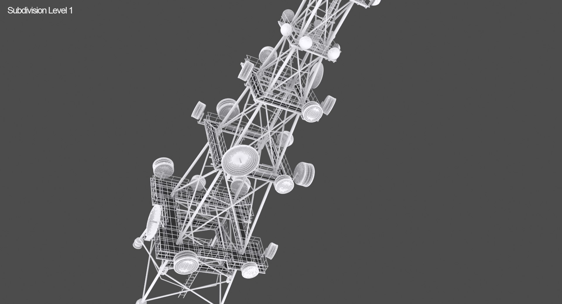 3D Model Tv Tower - TurboSquid 1311616