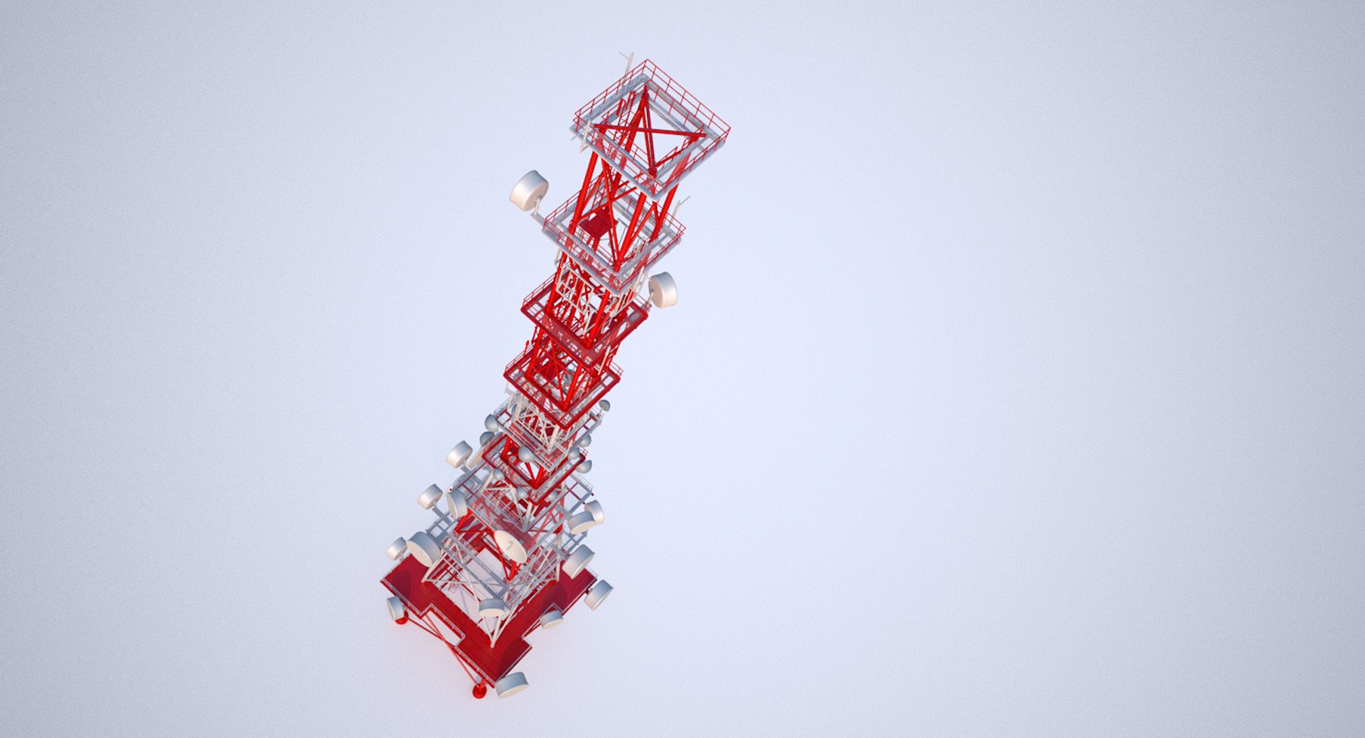 3D Model Tv Tower - TurboSquid 1311616