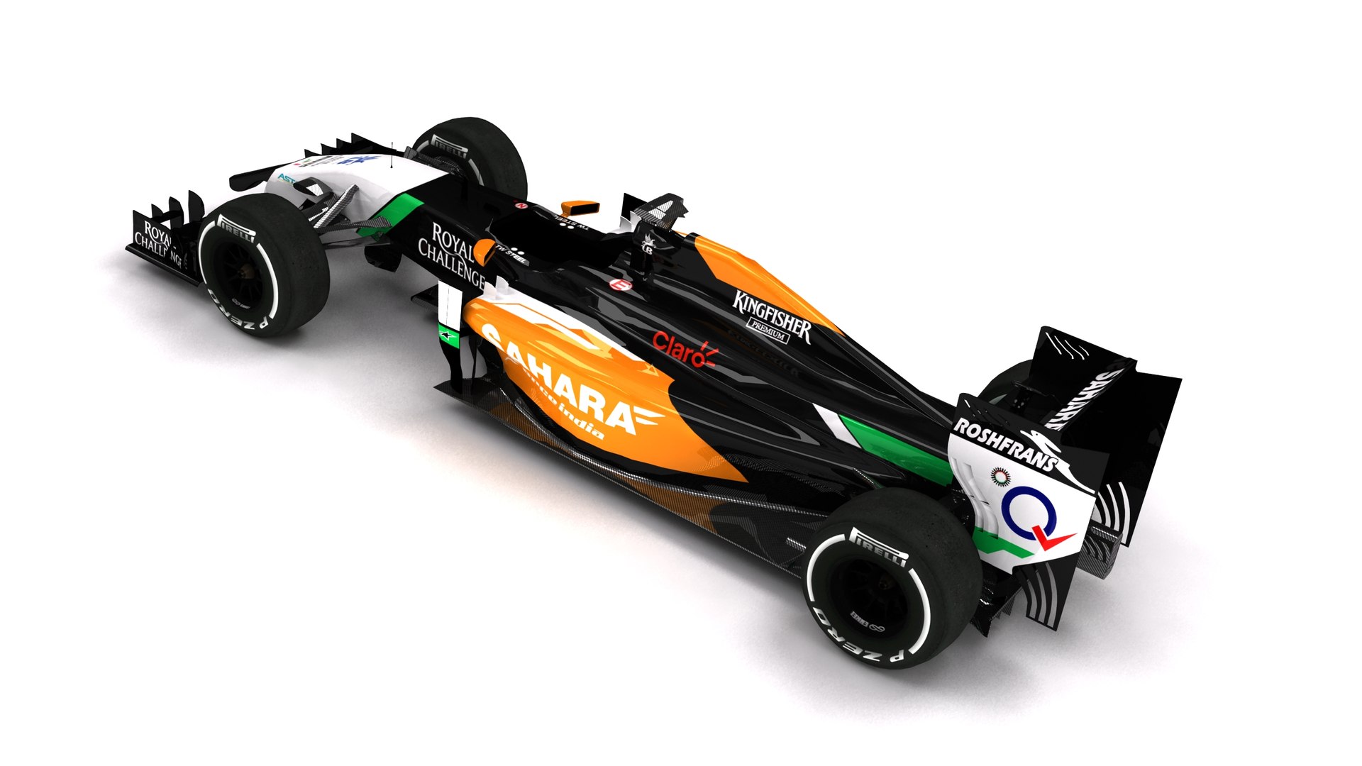 3d model 2014 force india vjm07