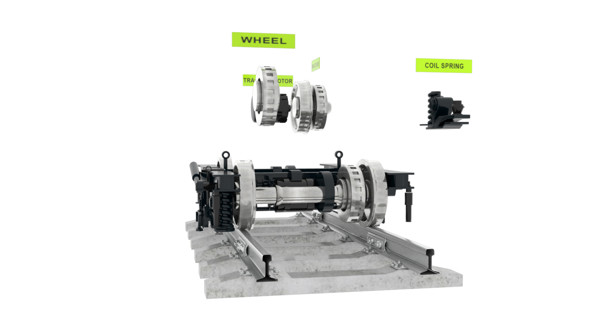 Bogie railroad 3D model - TurboSquid 1708941