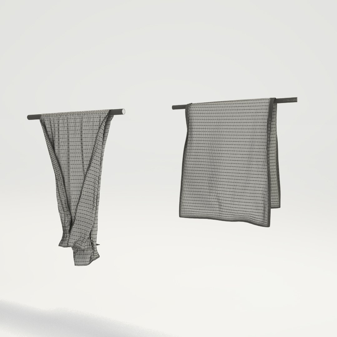 3d Model Bath Towels