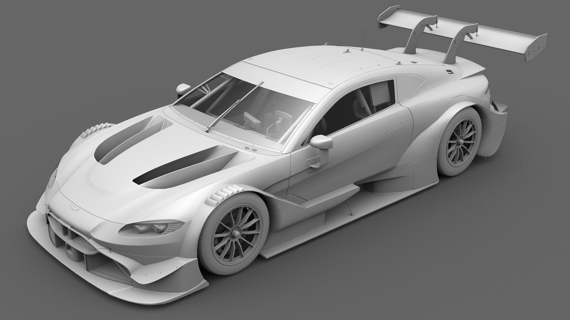 3D Aston Martin AMR Vantange DTM 2019 GT500 Exterior Interior Model - TurboSquid 2054495