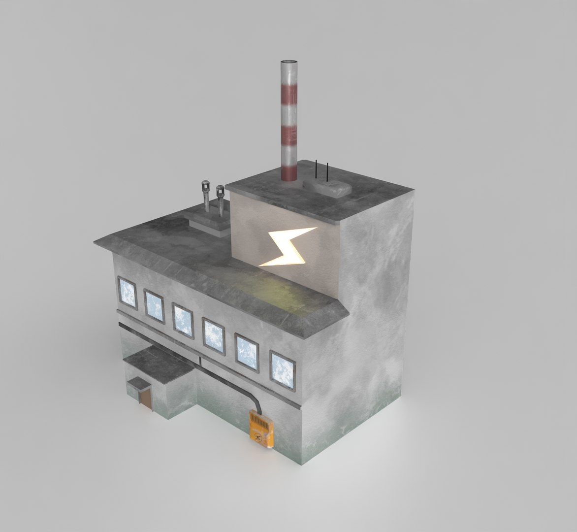 3D Power Station Building - TurboSquid 2460032
