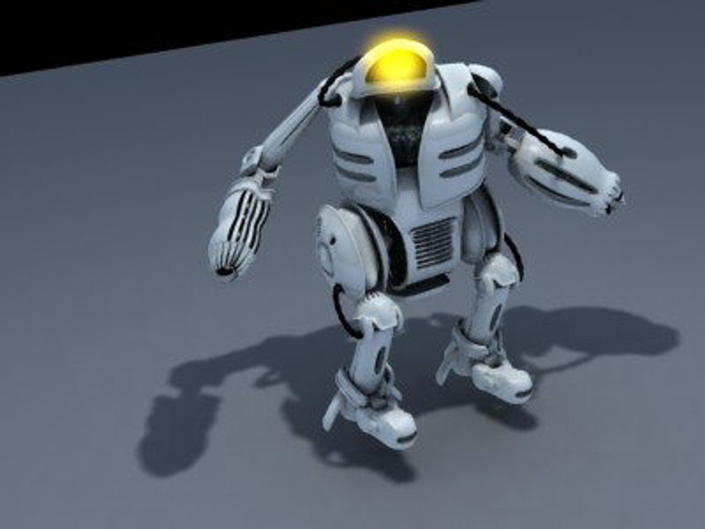 animatable biped animate 3d model