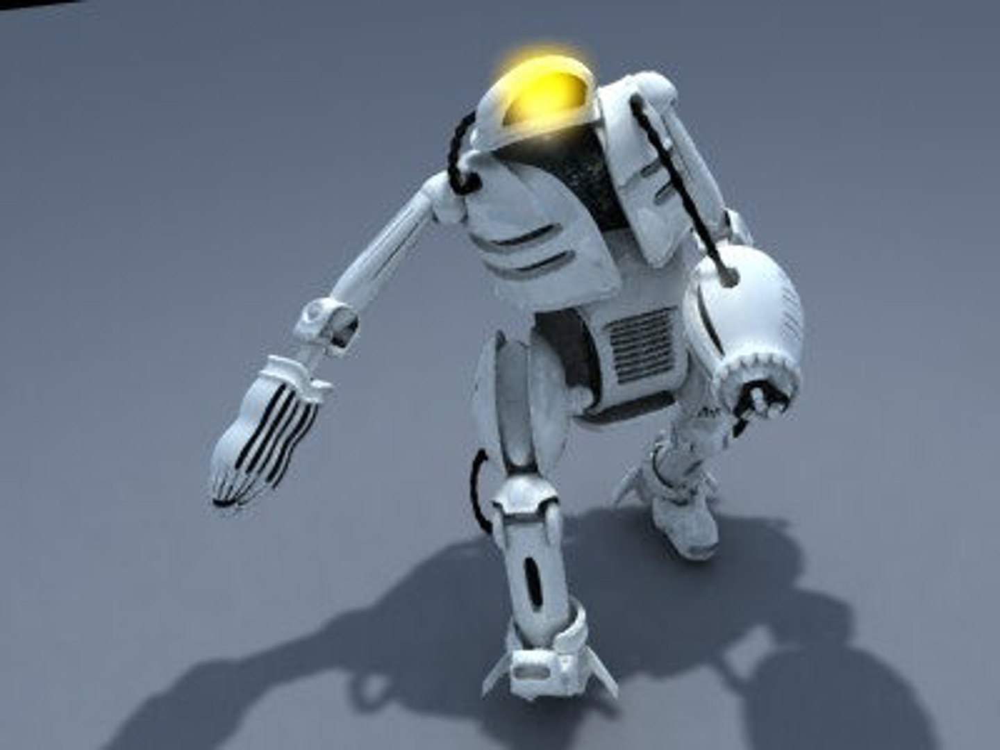 animatable biped animate 3d model