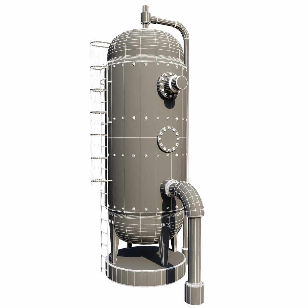 Oil Storage Tank Model - TurboSquid 1732585