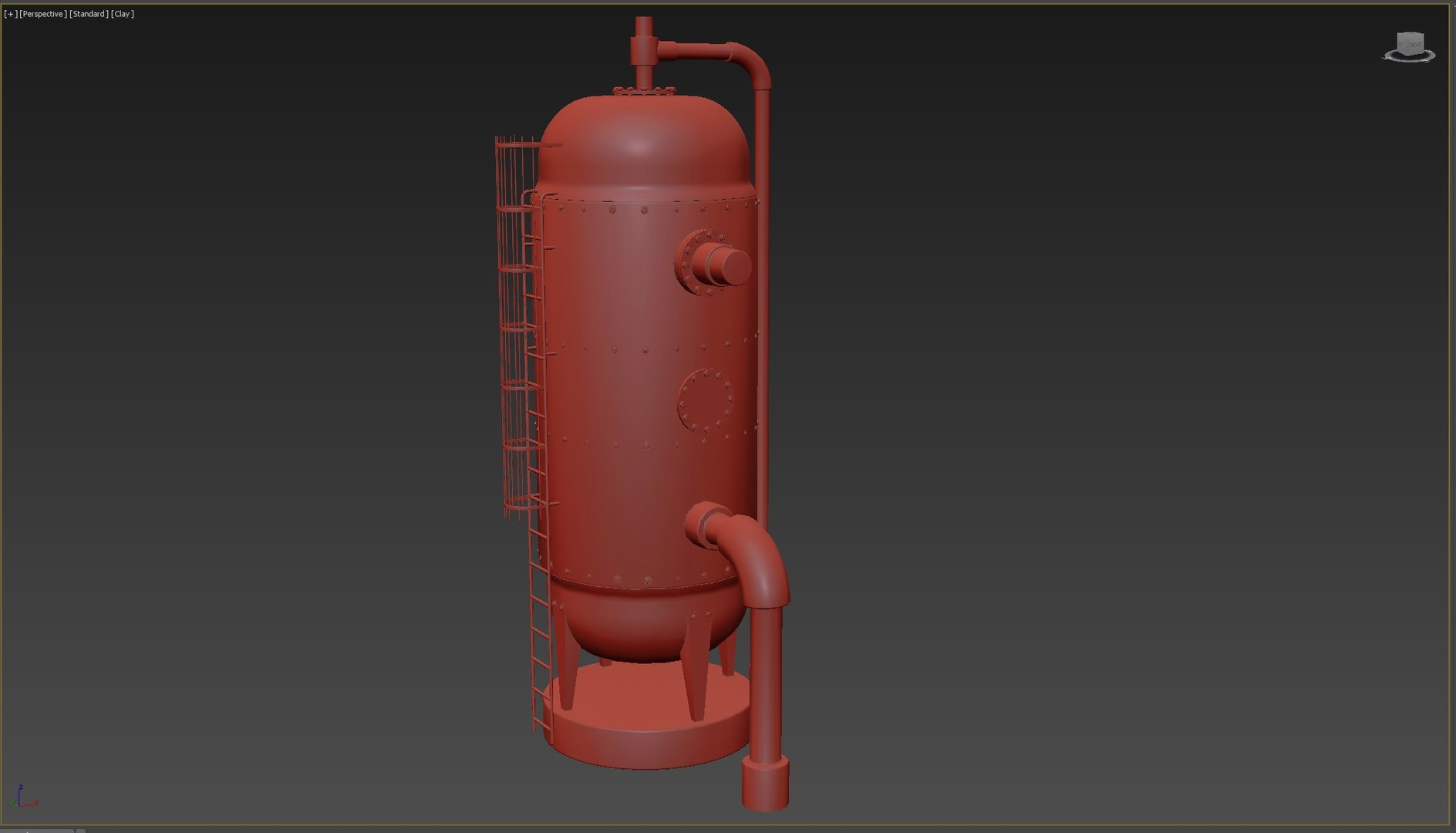 Oil Storage Tank Model - TurboSquid 1732585