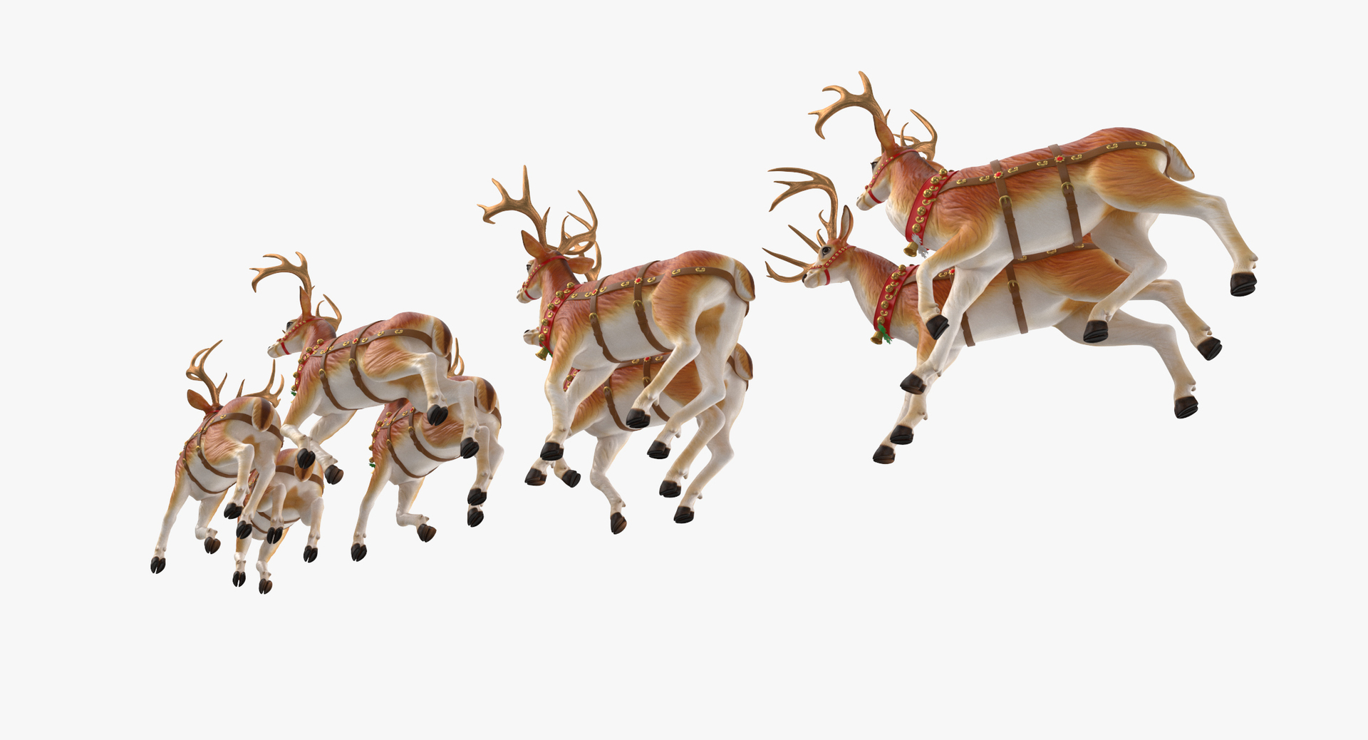 3D reindeer flying - TurboSquid 1235425