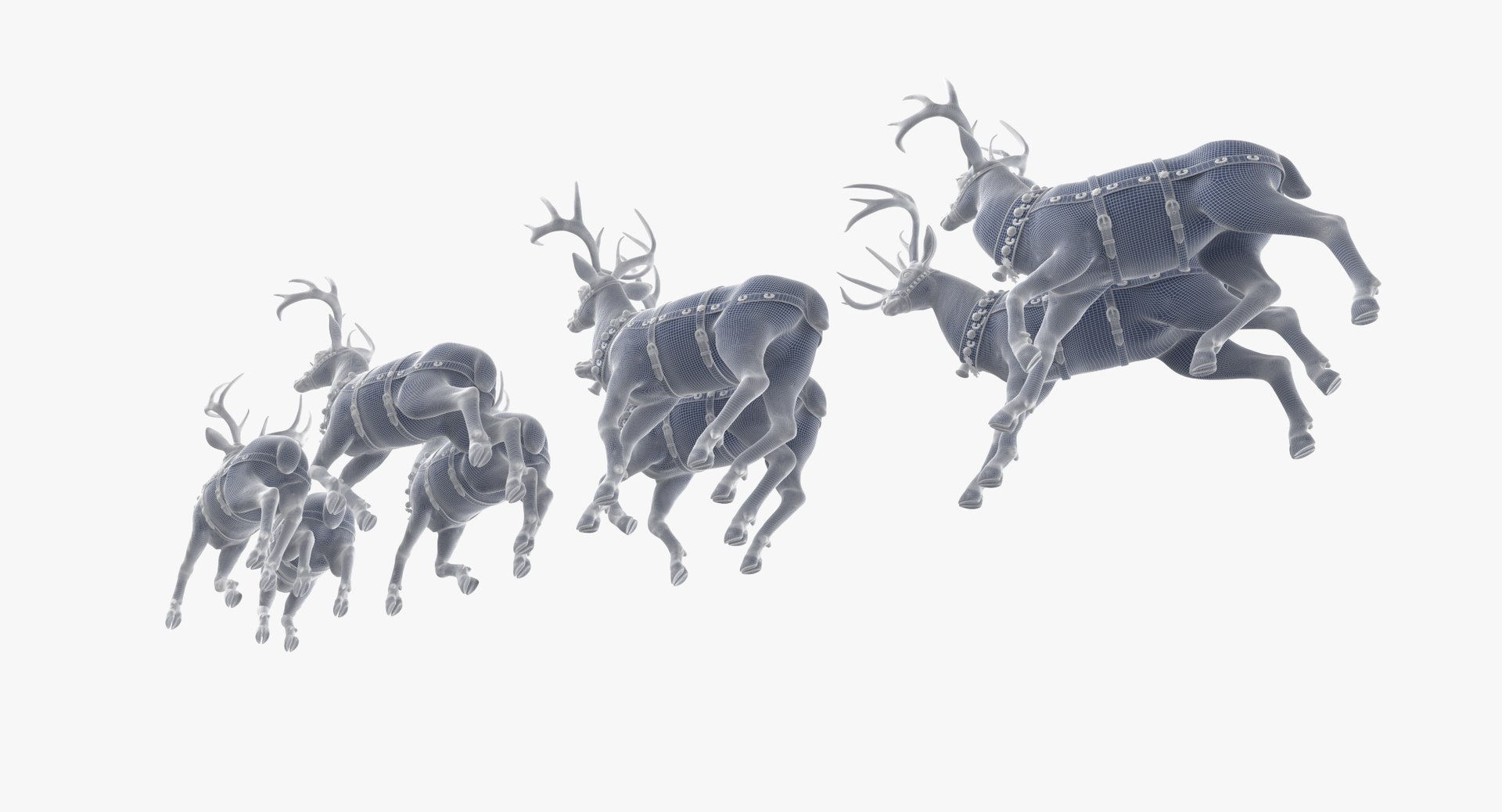 3D reindeer flying - TurboSquid 1235425
