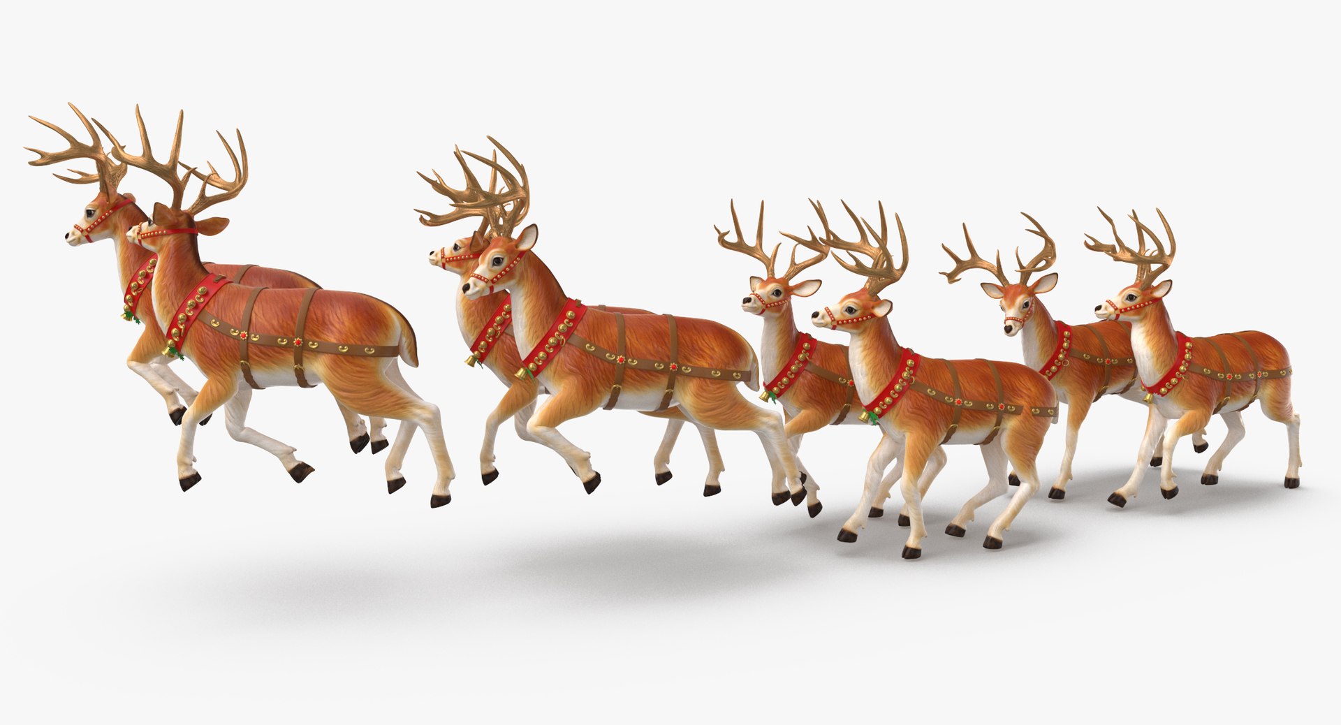 3D Reindeer Flying - TurboSquid 1235425