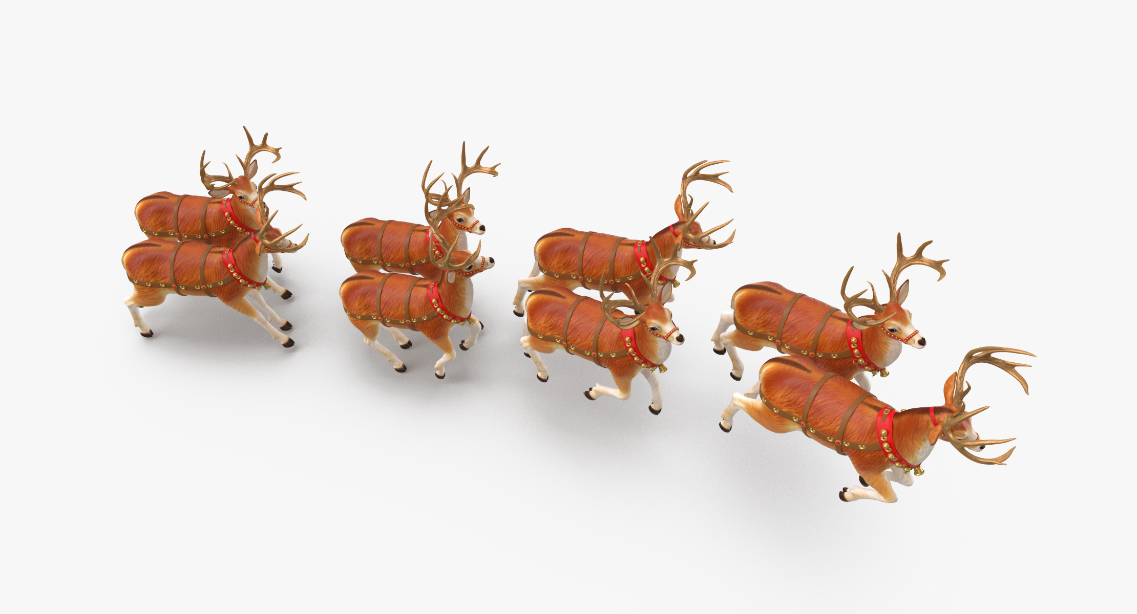 3D reindeer flying - TurboSquid 1235425