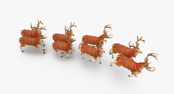 3D reindeer flying - TurboSquid 1235425