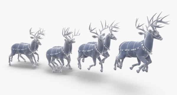 3D reindeer flying - TurboSquid 1235425