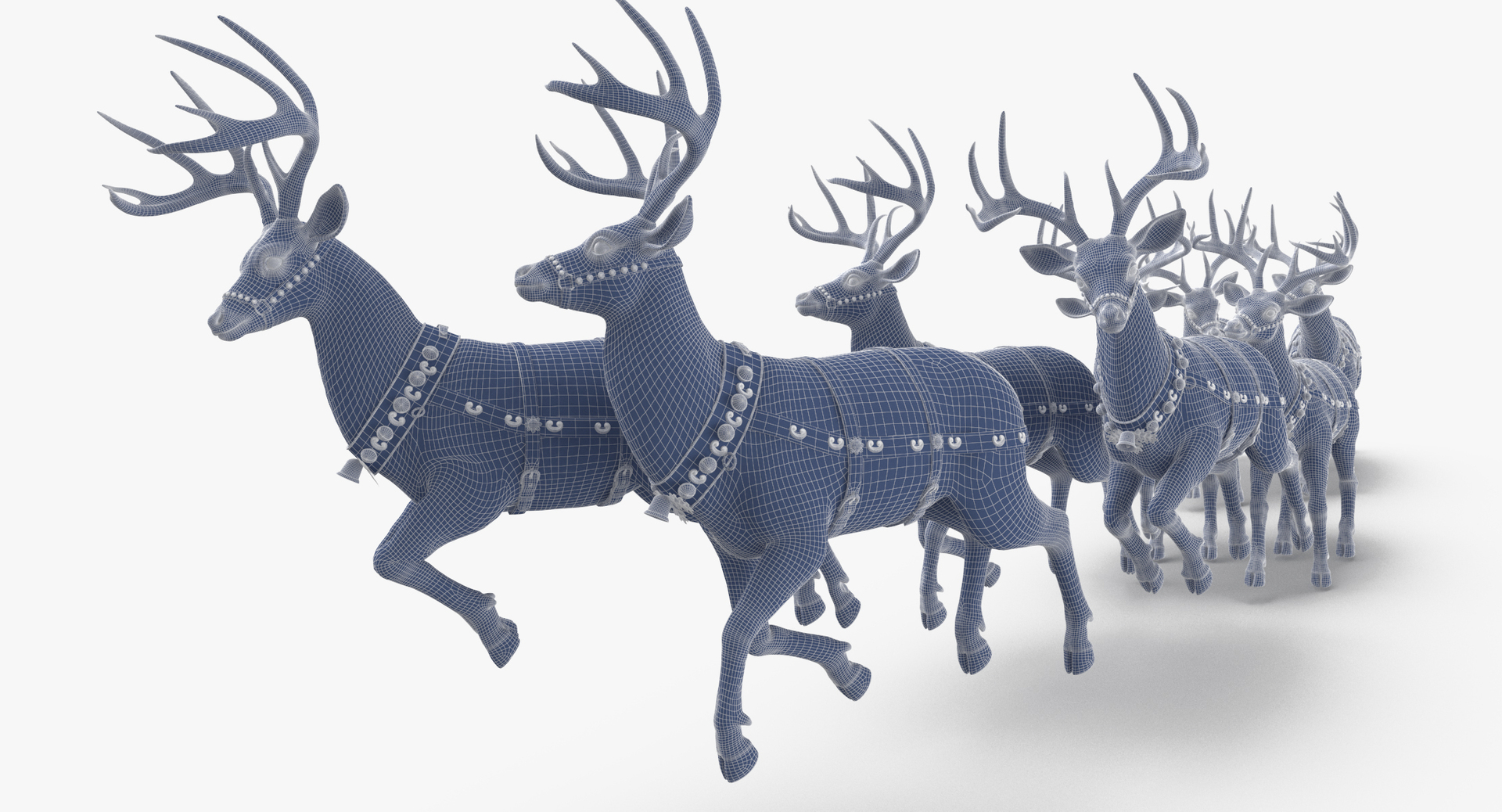 3D reindeer flying - TurboSquid 1235425
