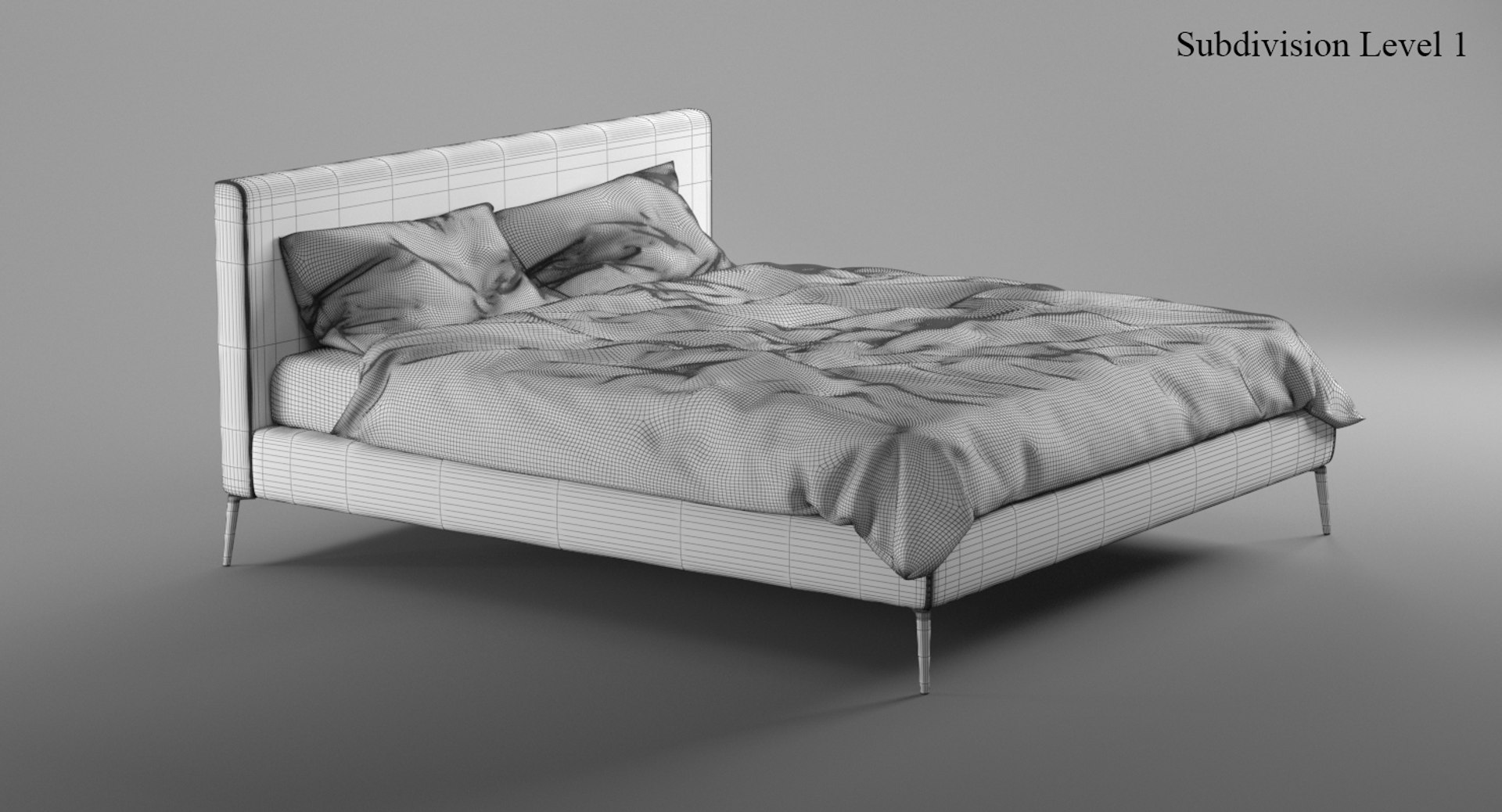 Realistic Wrinkles Bed Linens 3D Model - TurboSquid 1327795